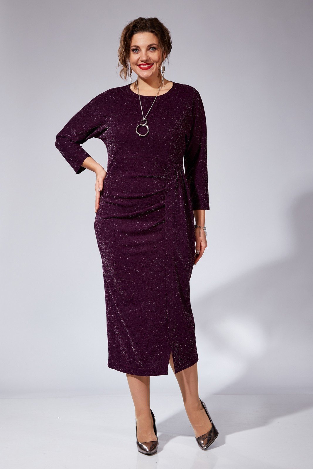 Платье 1104 баклажан VI ORO купить - 18% скидка | в наличии